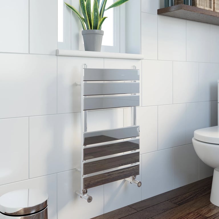 DuraTherm Dual Fuel Towel Radiator 650 x 400mm - Chrome