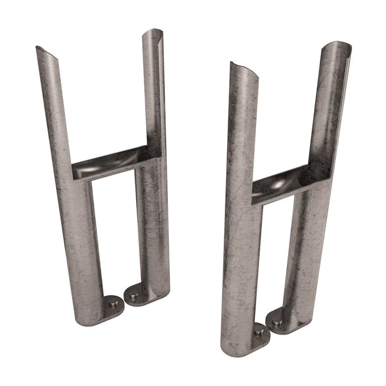 Eastlake Imperia Radiator Legs for 3 Column Radiators - Bare Metal