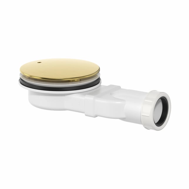 Hydrolux Slim Shower Waste 90mm - Brushed Brass