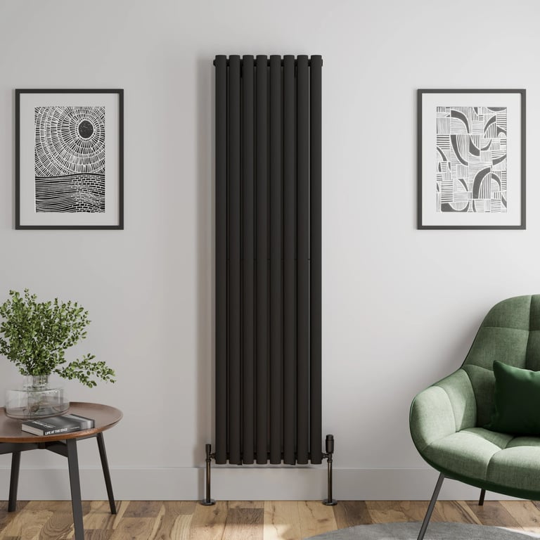 DuraTherm Vertical Oval Tube Double Panel Designer Radiator - 1800 x ...
