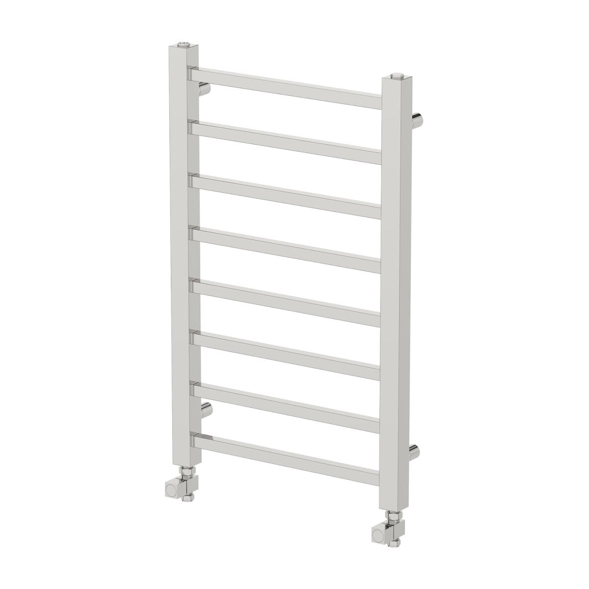 Solaro Square Bar Towel Radiator Chrome - 800 x 500mm