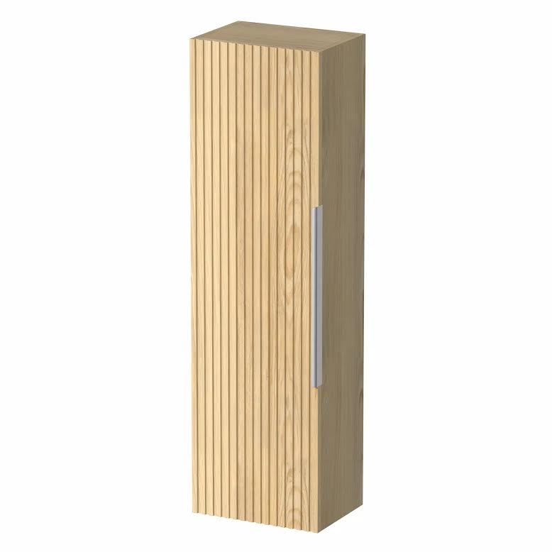 Artis Fluted Wood Tall Storage Cabinet - 1200 x 350mm