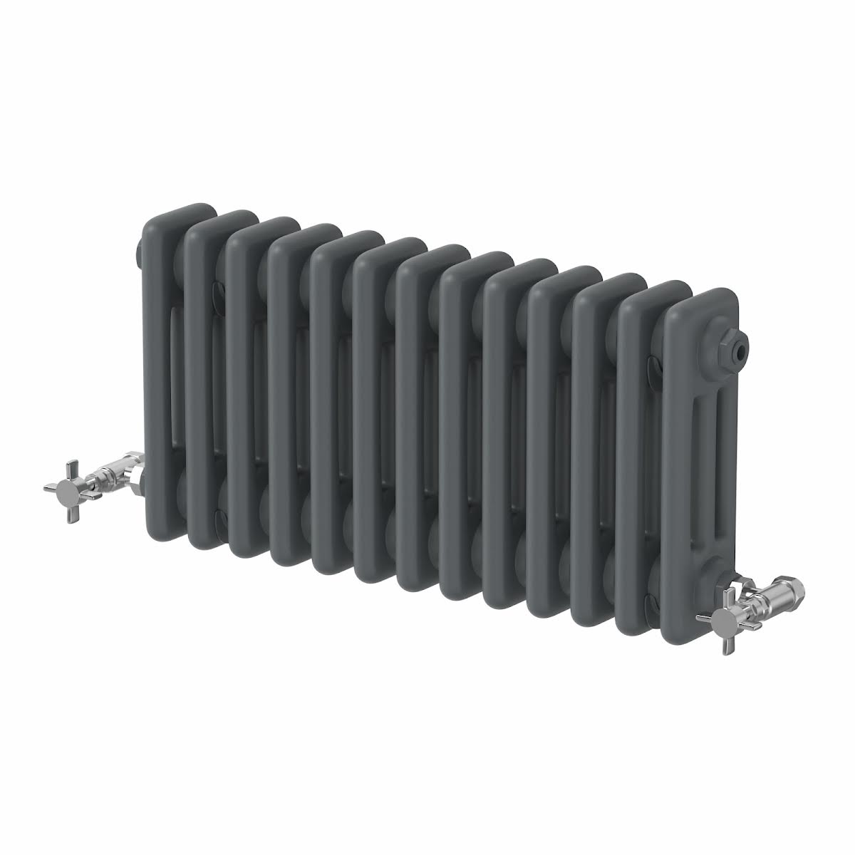 Park Lane Traditional Colosseum Triple Bar Column Radiator Anthracite ...