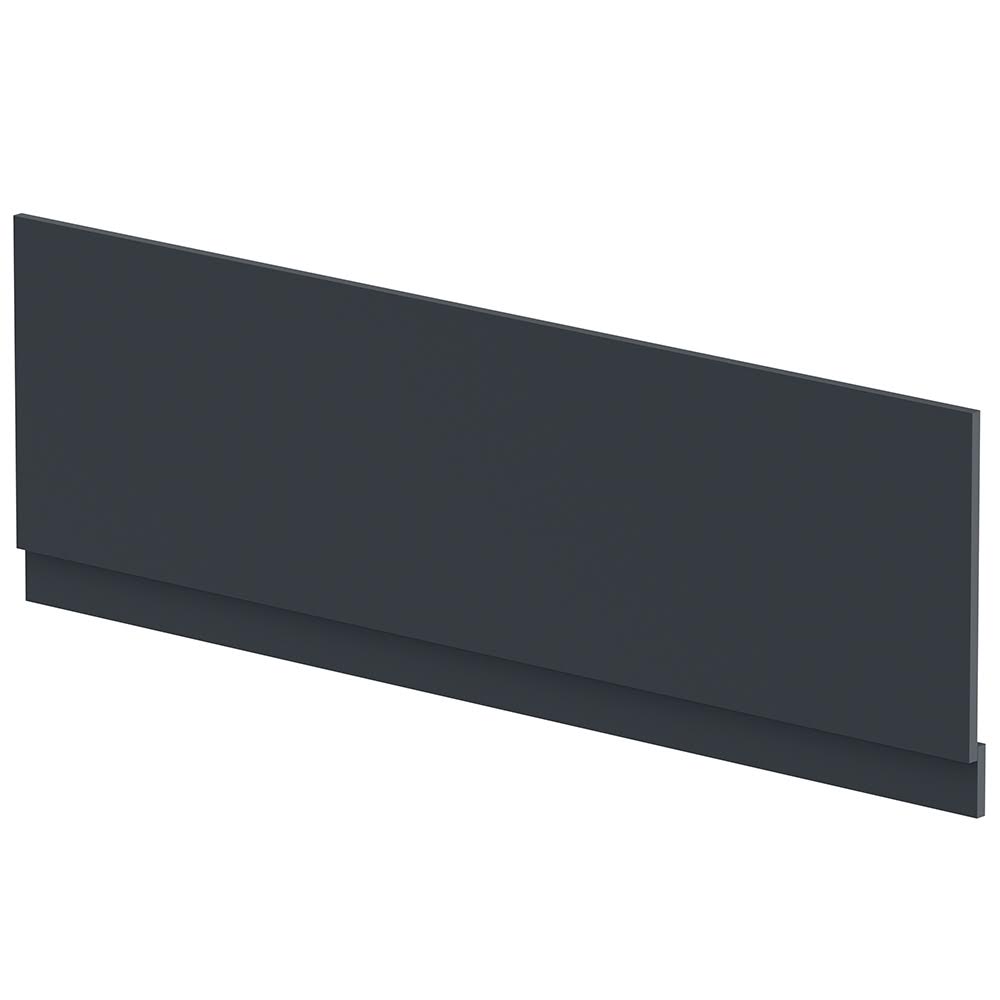 Hudson Reed Matt Black Bath Panel 1700mm - Side MDF BPR1405