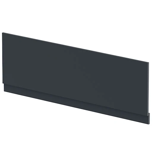 Hudson Reed Matt Black Bath Panel 1700mm - Side MDF BPR1405