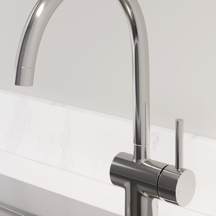 Sauber Cascade Kitchen Mixer Tap Chrome