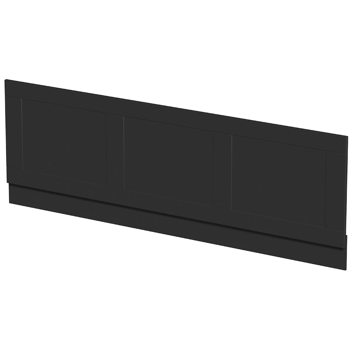 Ceramica Black Gloss Bath Panel 1700mm - Side MDF