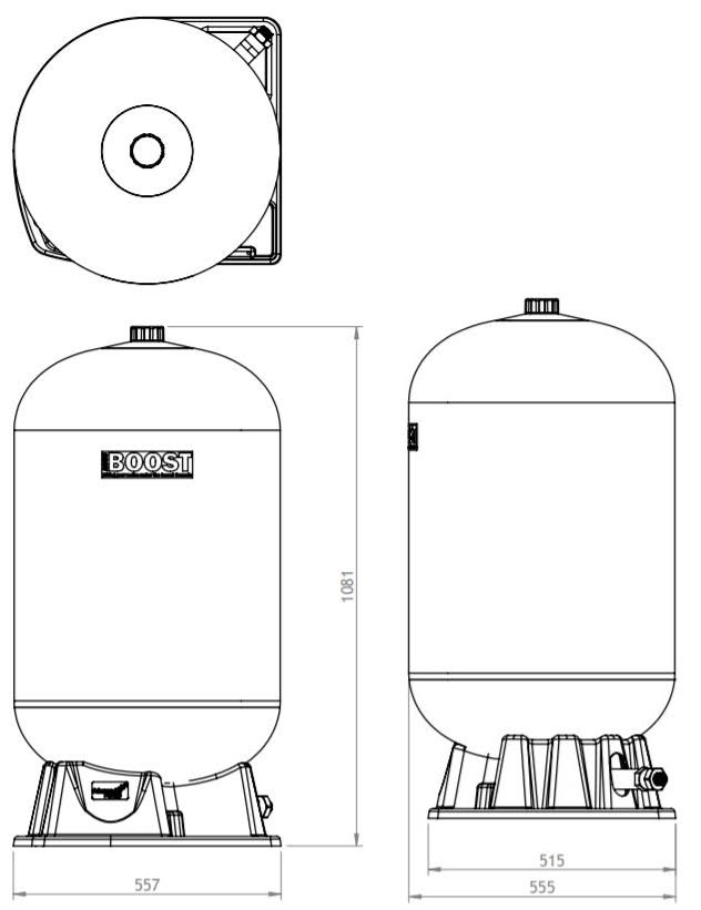 Salamander Accuboost 180L Unpumped Accumulator Tank - ACC-180-TNK