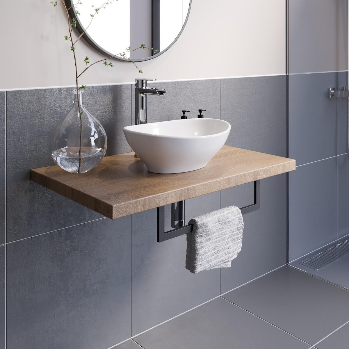Floating Basin Shelves - Plumbworld