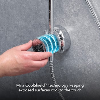 Mira Minimal Thermostatic Mixer Shower Chrome Twin Adjustable Head ...