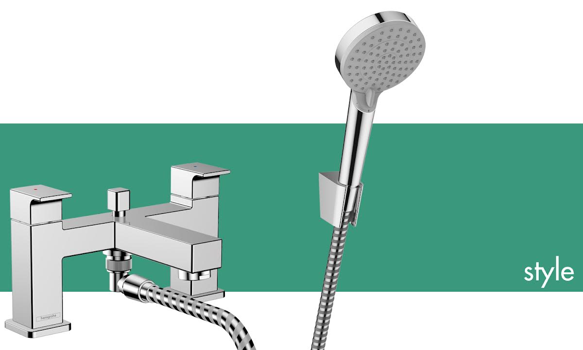 Hansgrohe Vernis Shape Bath Shower Mixer Tap with Kit Chrome - 71462000