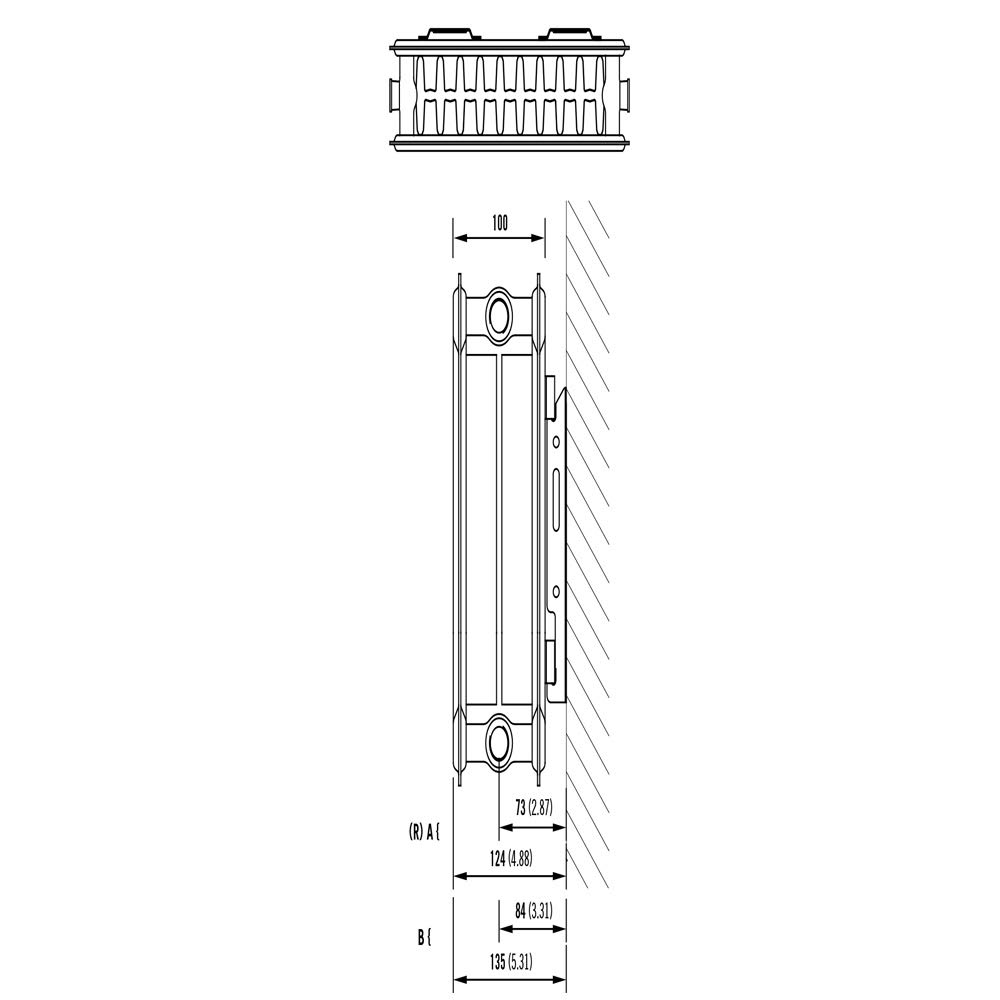 Stelrad Elite K2 Type 22 600x1400mm Double Panel Radiator 8573
