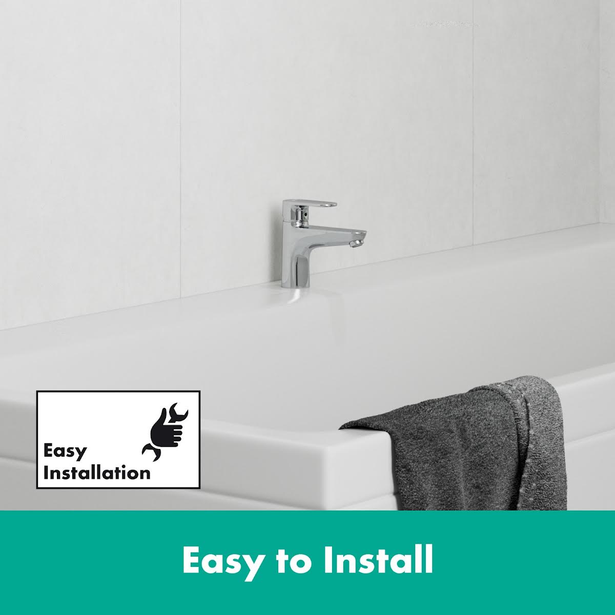 Hansgrohe Vernis Blend Monotrou Bath Mixer Tap Chrome - 71443000