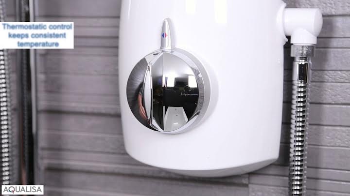 Aqualisa Aquastream Thermostatic Power Shower White & Chrome - 81