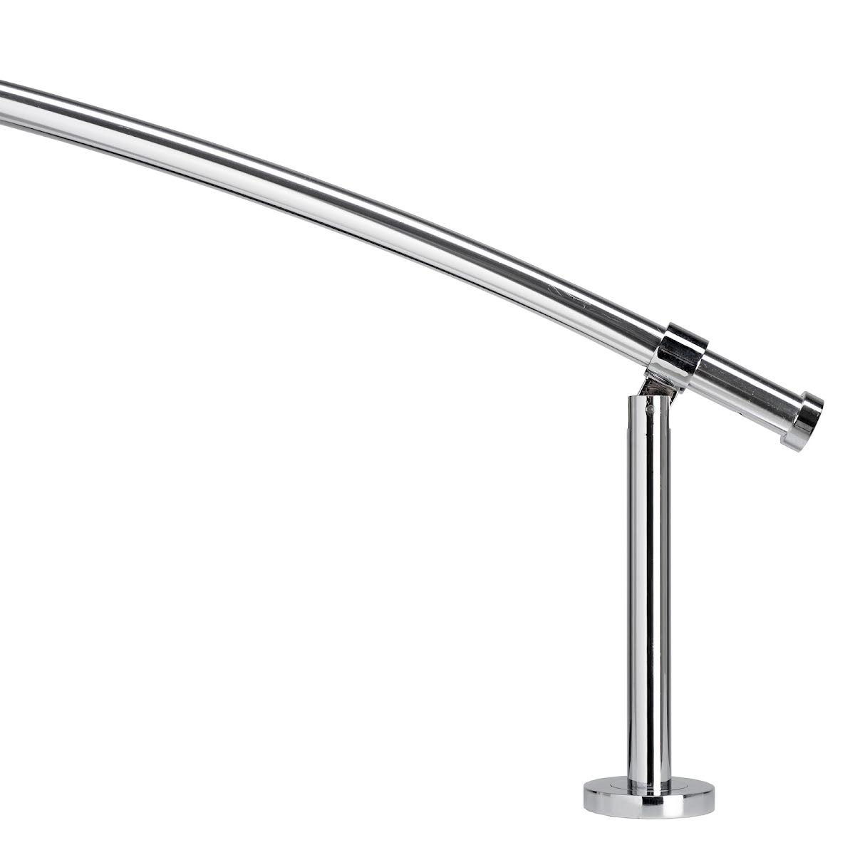 Croydex Luxury Curved Shower Curtain Rail Chrome - AD108341