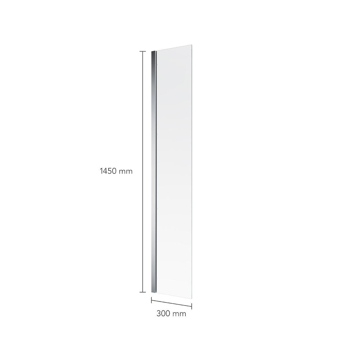Mira Elevate Static Bath Shower Screen Panel 300mm - 5mm