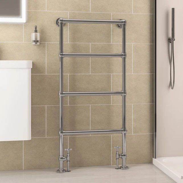 Eastlake Windrush 1195x600 Heated Towel Radiator Chrome