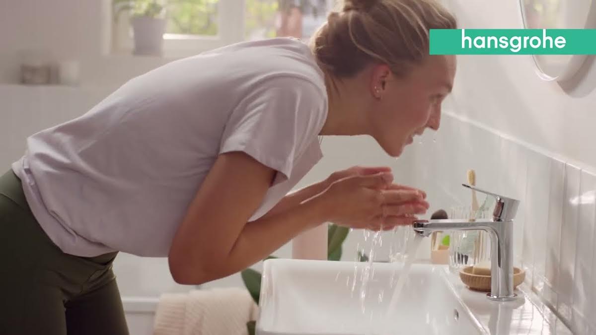 hansgrohe Rebris S 80 CoolStart Basin Mixer Tap - Chrome