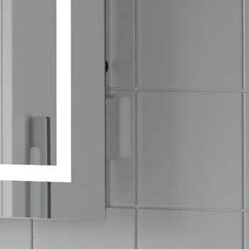 Bathroom LED Illuminated Mirror With Demister And Shaver Socket Mains ...