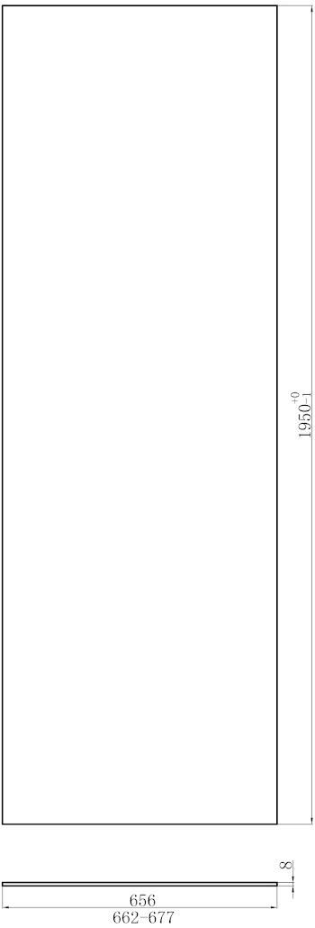 Diamond Wet Room Screens with Hinged Return Panel 700 x 700mm