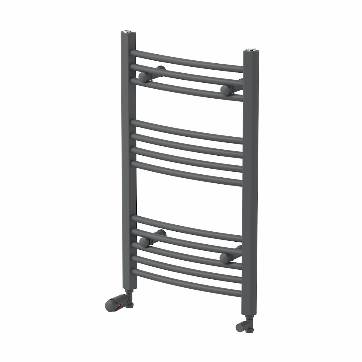 DuraTherm Curved Towel Radiator Anthracite - 750 x 450mm