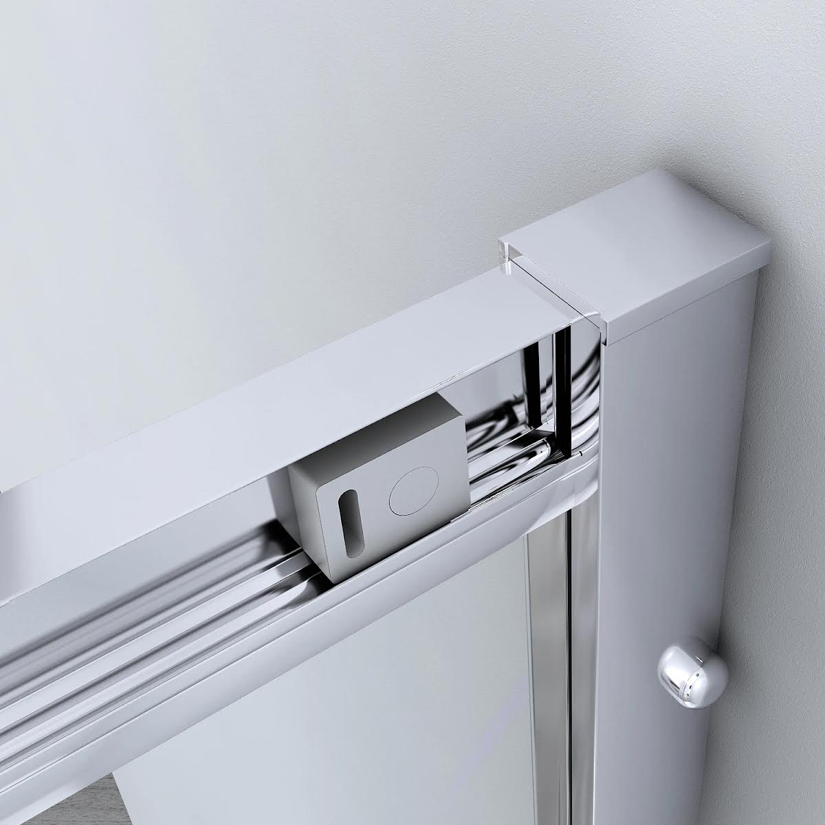 Hydrolux Corner Entry Shower Enclosure 760x760mm & Raised Tray