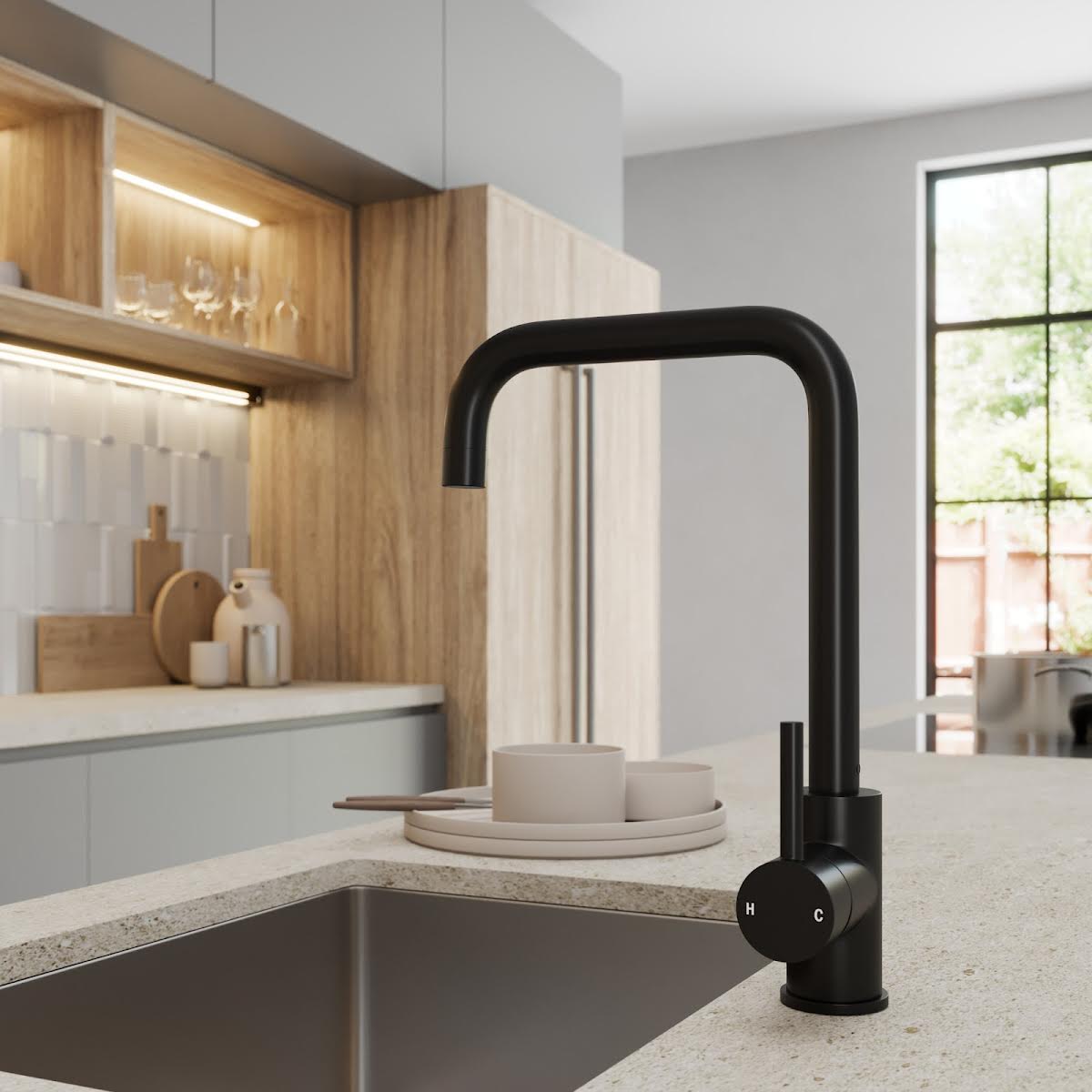 Black Kitchen Taps - Plumbworld