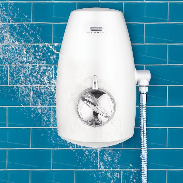 Aqualisa Aquastream Thermostatic Power Shower White & Chrome - 81