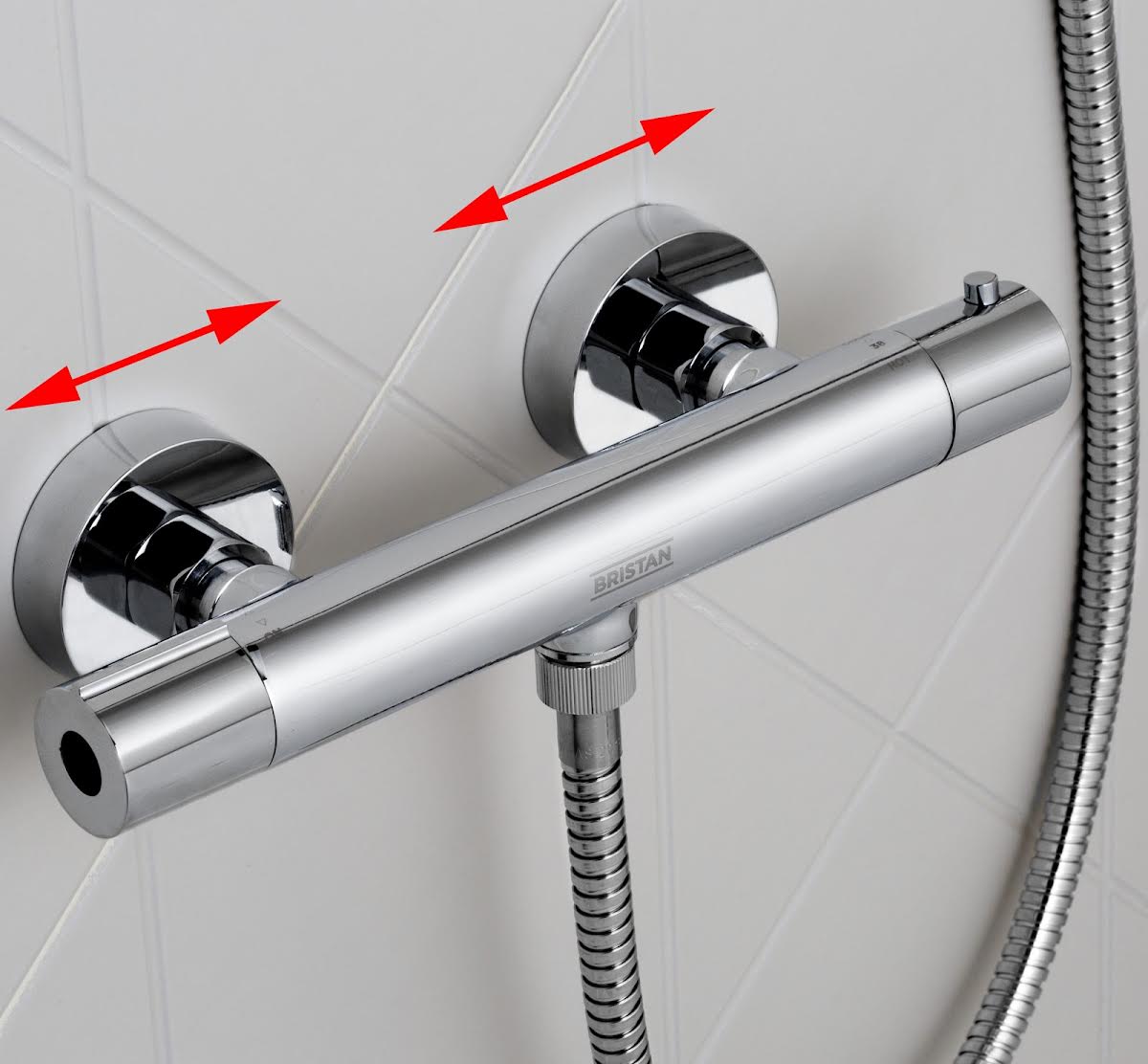 Bristan Zing Thermostatic Fast Fit Safe Touch Bar Mixer Shower - ZI ...