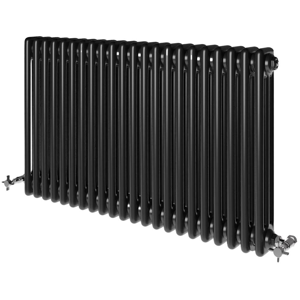 Park Lane Traditional Colosseum Triple Bar Column Radiator Black - 600 ...