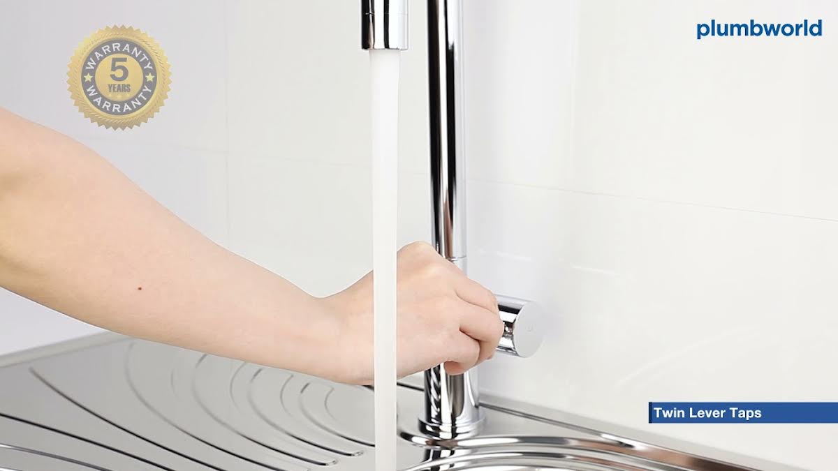 Sauber Lugano Kitchen Mixer Tap Chrome