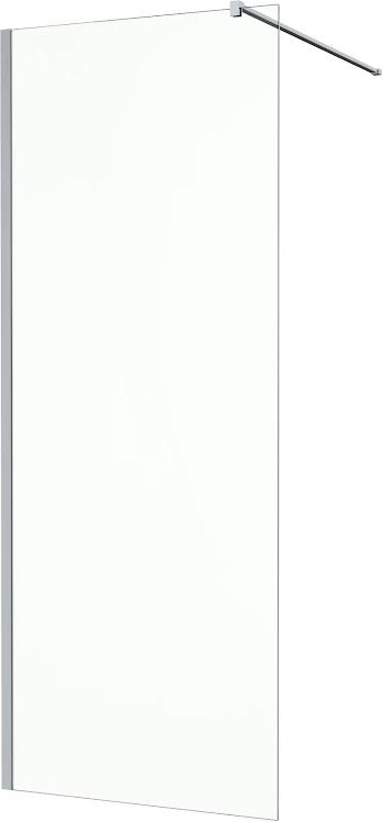 Diamond Wet Room Screens with Hinged Return Panel 1400 x 900mm - Chrome