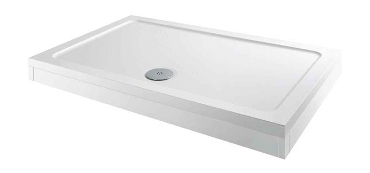 Luxura Pivot Shower Enclosure 900 x 800mm with Raised Tray & Waste - 6mm