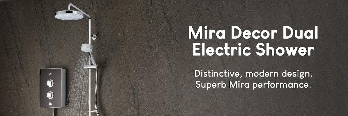 Mira Decor Dual Electric Shower - 10.8kW Black Onyx