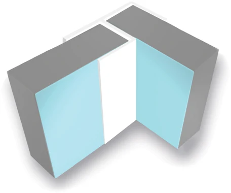 Multipanel Wall Panel Flush Corner Profile Type 100 White