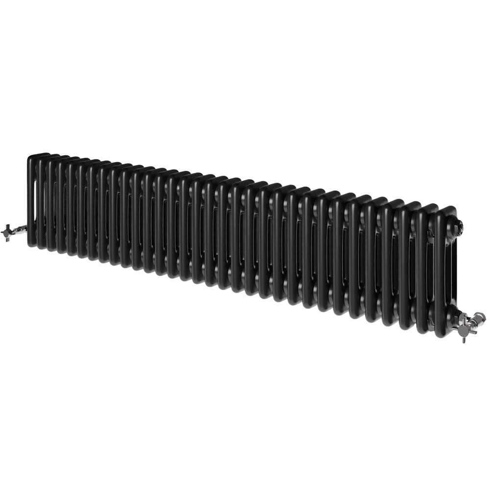 Park Lane Traditional Colosseum Triple Bar Column Radiator Black - 300 ...