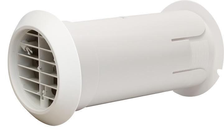Manrose Deluxe White Ducting Internal Fit Wall Kit 100mm - DHRIWK