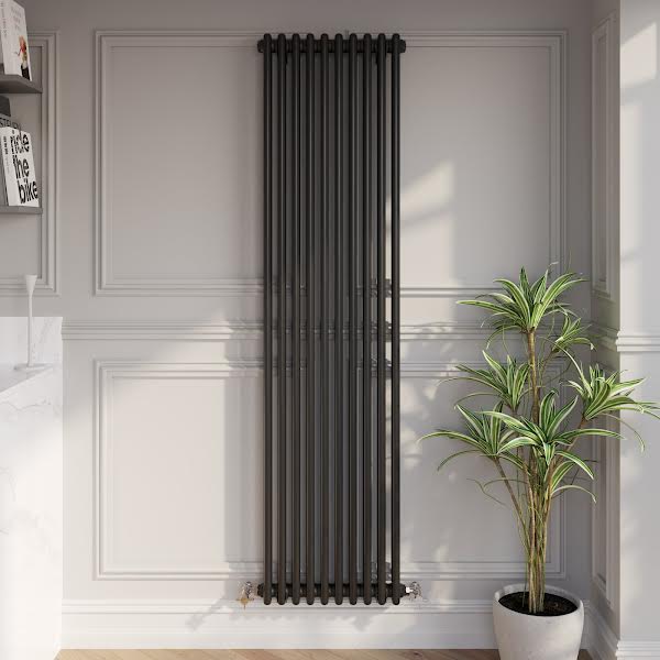 Park Lane Traditional Vertical Colosseum Double Bar Column Radiator ...