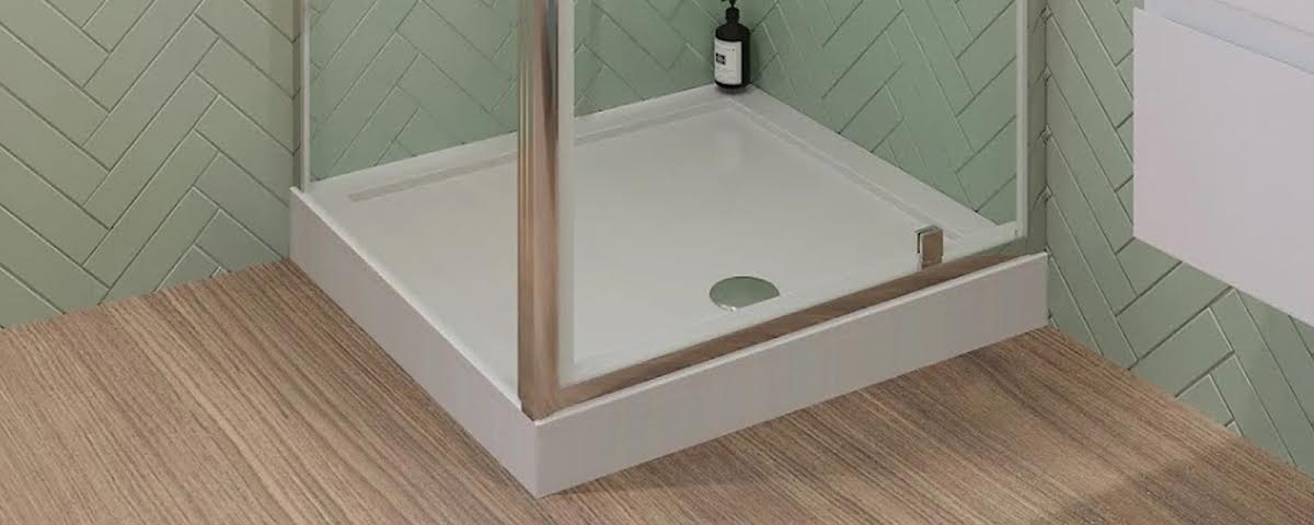 Luxura Pivot Shower Enclosure 700 x 900mm with Raised Tray & Waste - 6mm