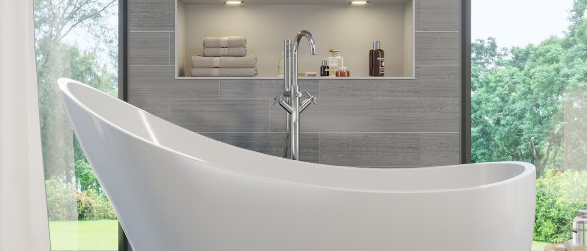 Affine Vichy Luxury Freestanding Bath 1650mm