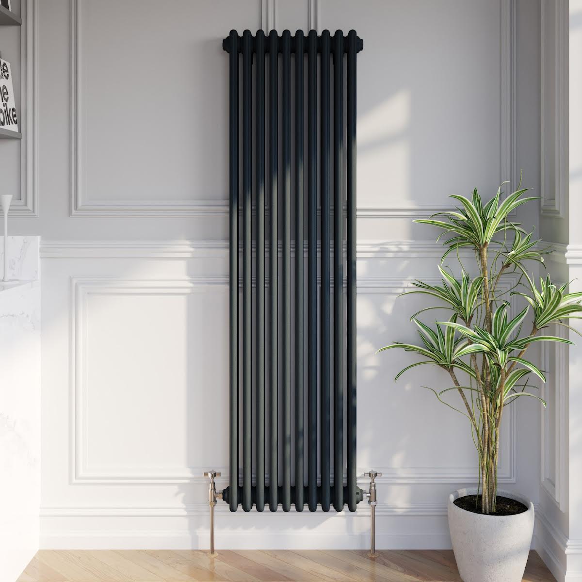 Park Lane Traditional Vert Triple Bar Column Radiator 1600x470mm