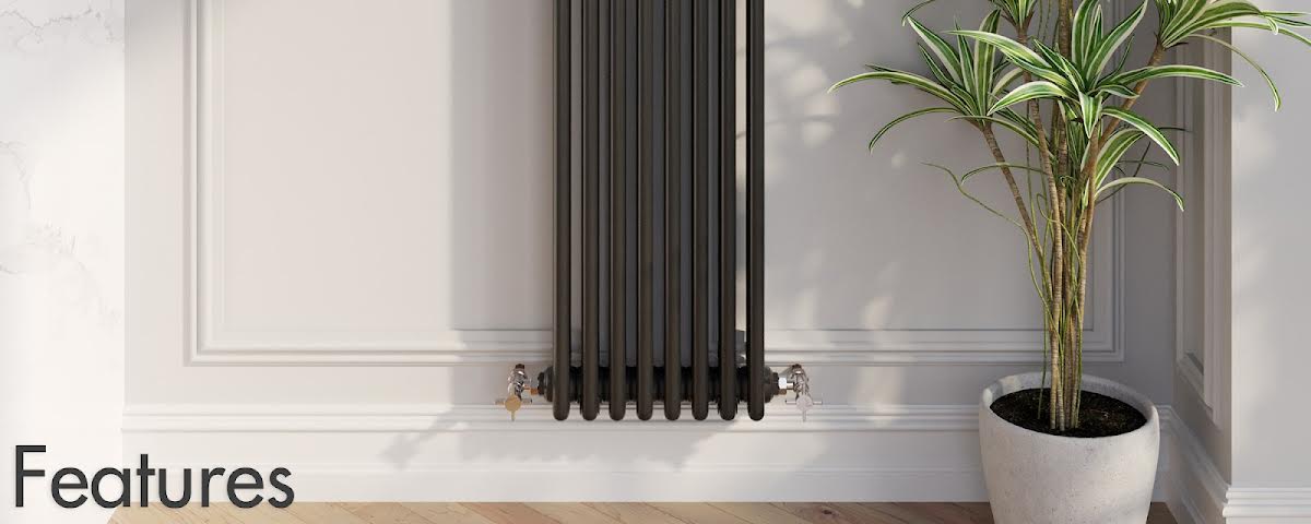 Park Lane Traditional Vertical Colosseum Triple Bar Column Radiator ...