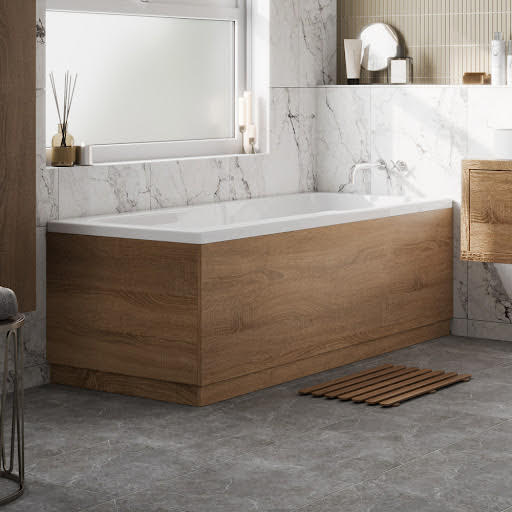 Oak Bath Panels - Plumbworld