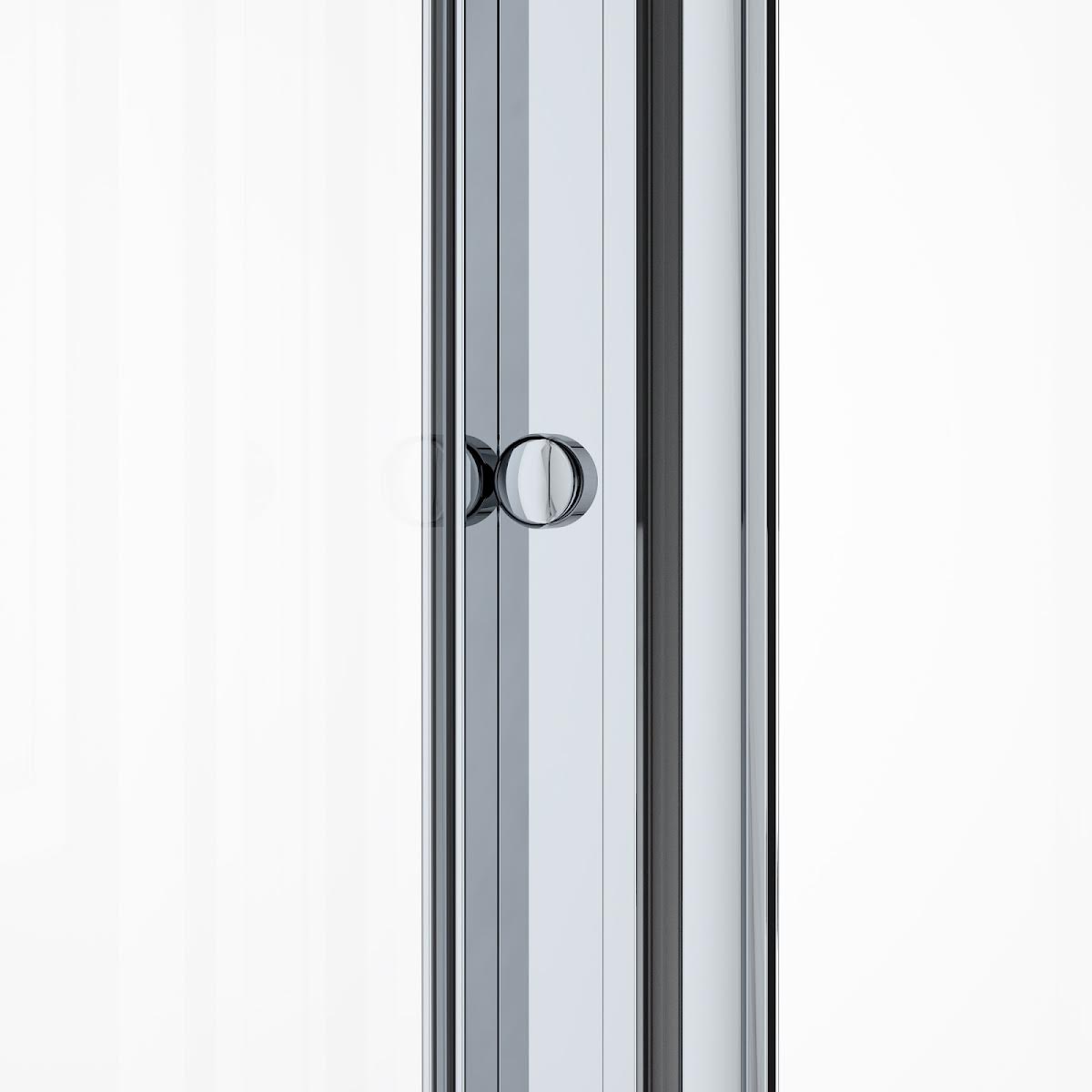 Diamond Hinged Shower Door 760mm x 760mm & Side Panel - 8mm Glass