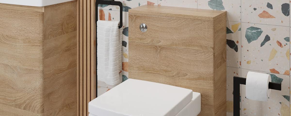 Regis Forma Wood Back to Wall Toilet Unit Only - 500mm