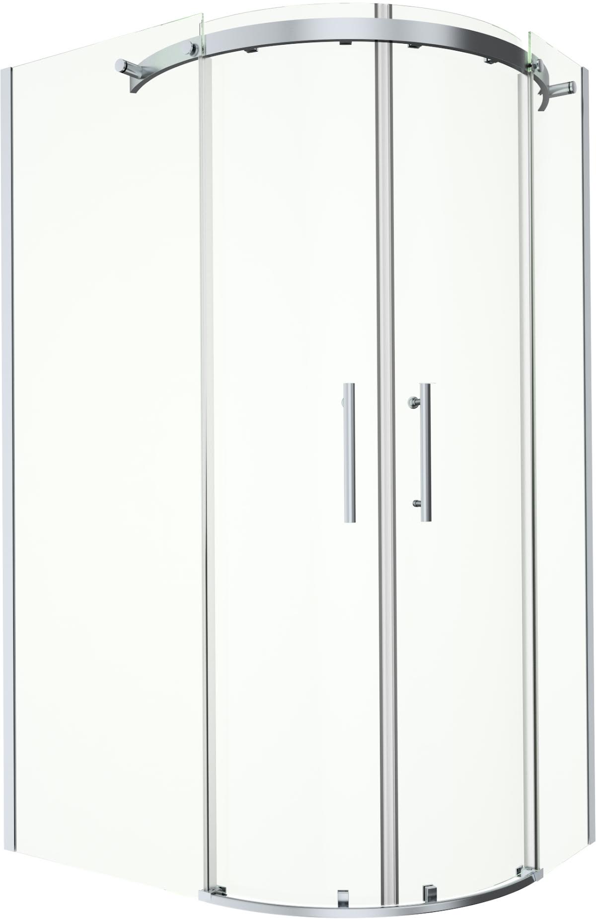 Frameless Offset Quadrant Shower Enclosure 1200mm x 900mm - 8mm G