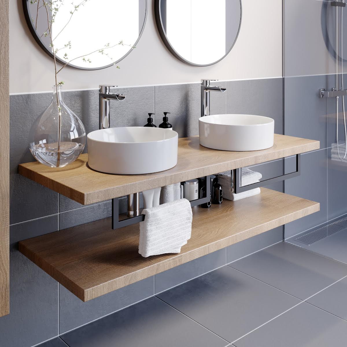 Floating Basin Shelves - Plumbworld