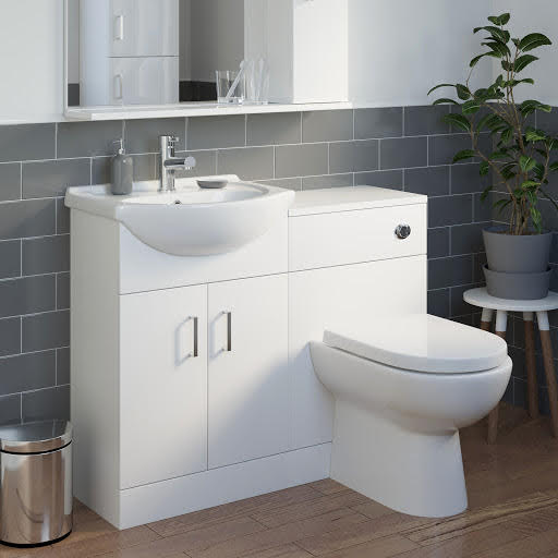 300mm Deep Bathroom Vanity Unit With Sink - Artcomcrea