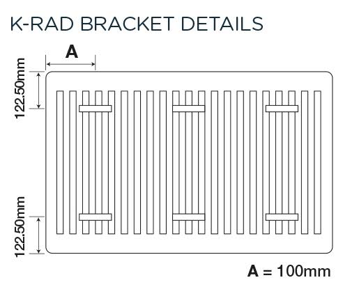 K Rad Kompact Type 21 Double Panel Radiator 600 x 1100mm