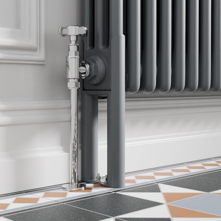 Park Lane Anthracite Legs for Traditional Radiator - Triple Bar